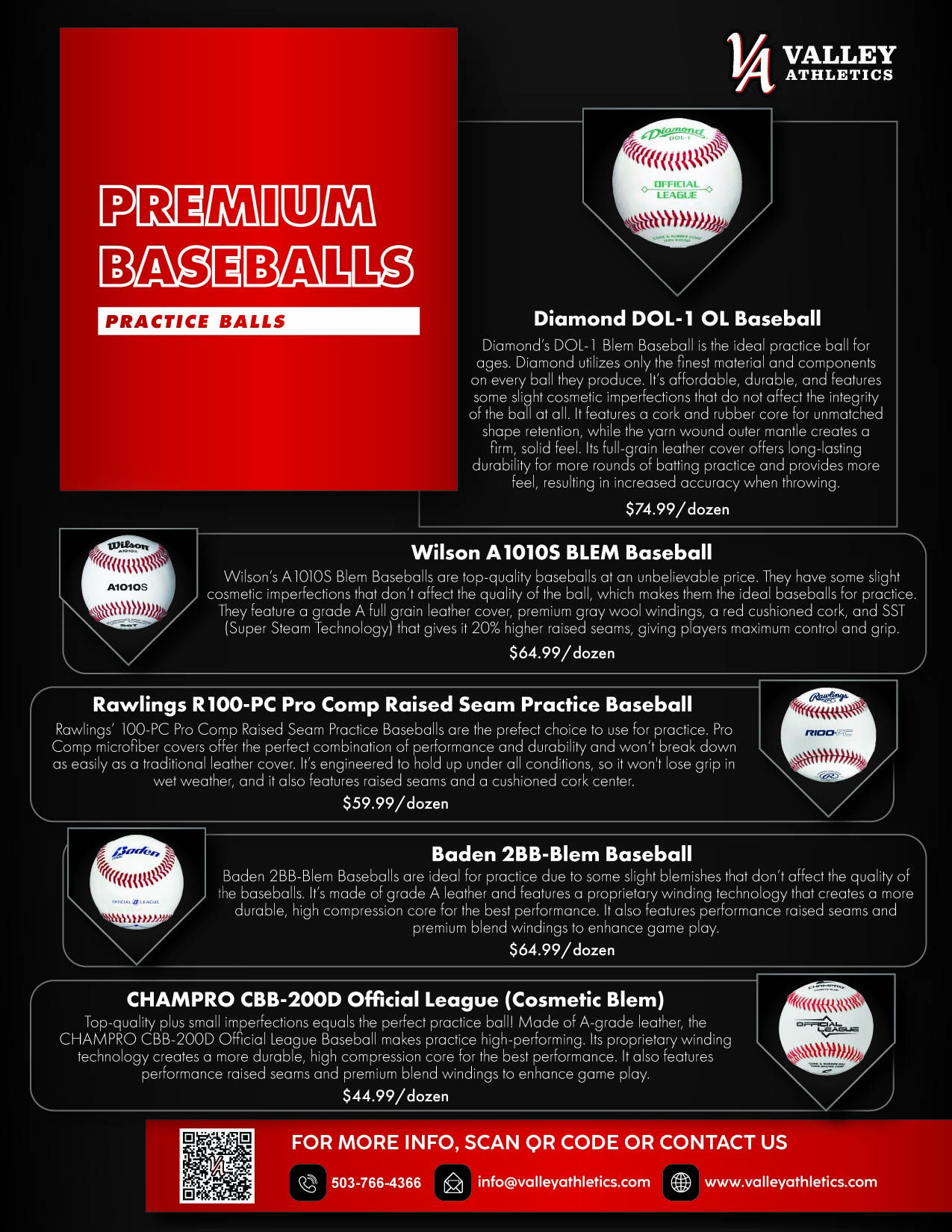 Practice Baseball Specials | Valley Athletics